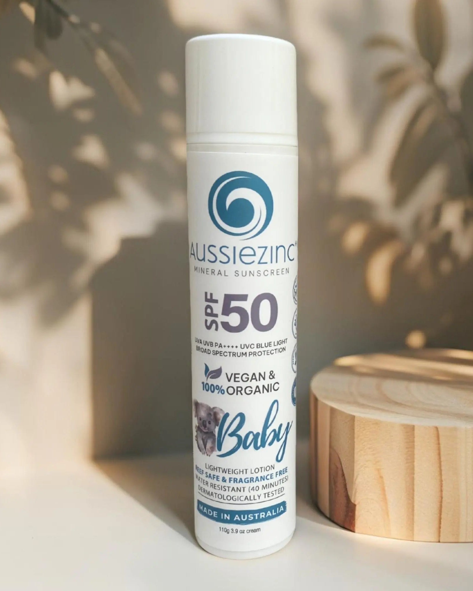 AussieZinc Mineral Sunscreen - 100% Natural, Organic & Vegan